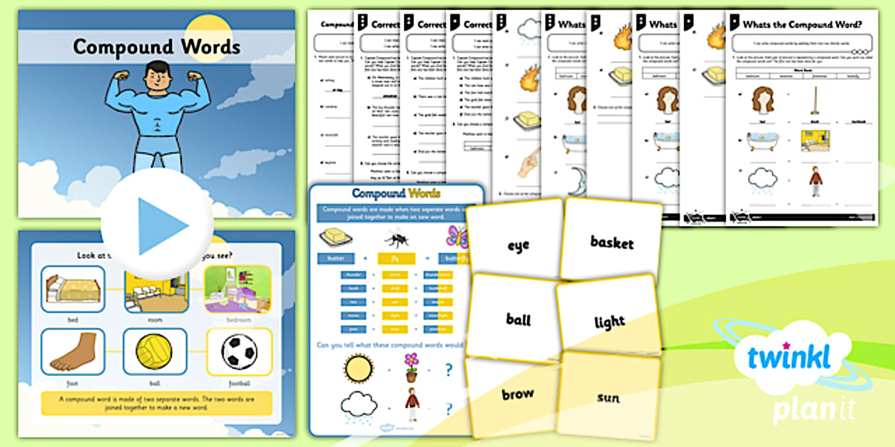 PlanIt Y2 SPaG Lesson Pack: Compound Words (teacher made)