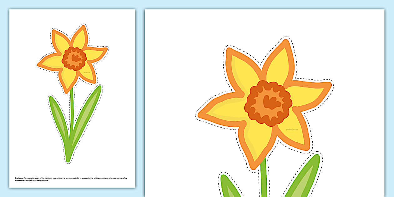 Flower Emoticon Cut-Out