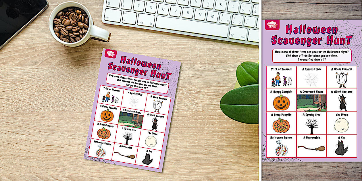 Halloween Scavenger Hunt Printable | Twinkl Party