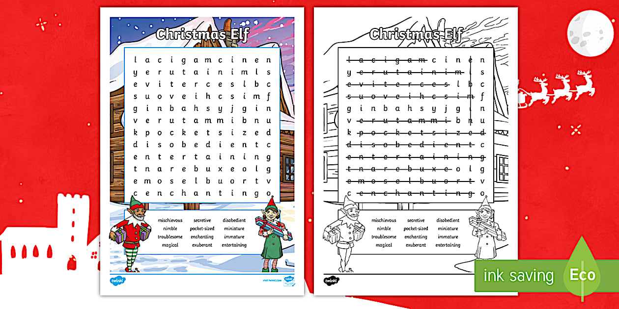 KS2 Christmas Word Search - Vocabulary Activities