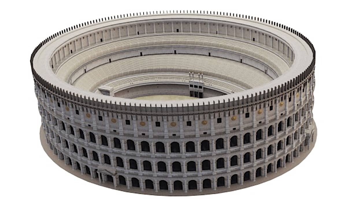 3D Model: Romans - Colosseum (teacher made) - Twinkl