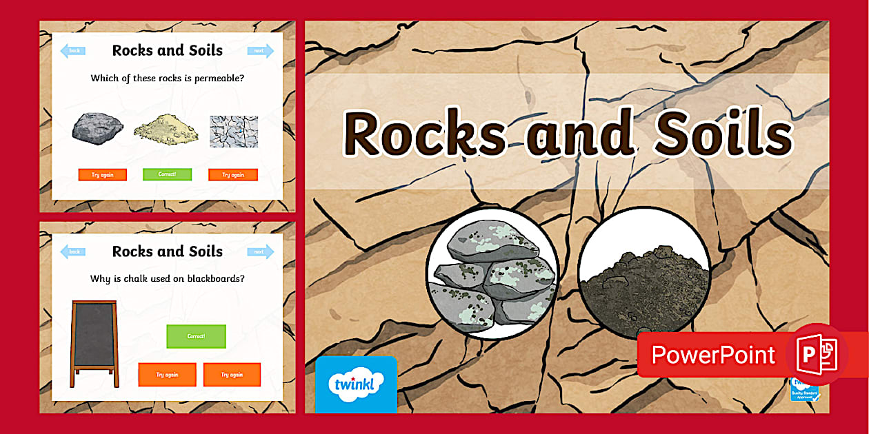 Rocks and Soils Quiz PowerPoint for 3rd-5th Grade - Twinkl