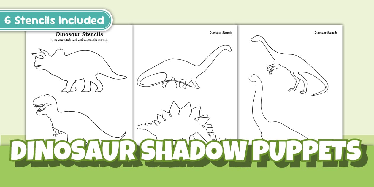 Shadow Puppet Dinosaur Templates - Parents - Topics