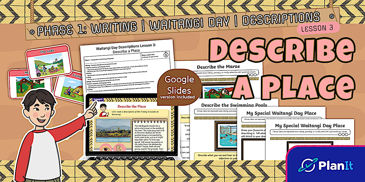 Phase 1 Waitangi Day: Descriptions Lesson 3:Describe a Place