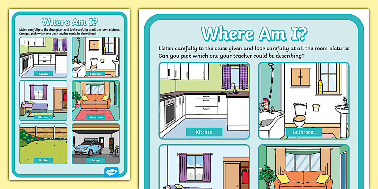 Language Skills: Guess Where I Am? Foundation Stage - Twinkl