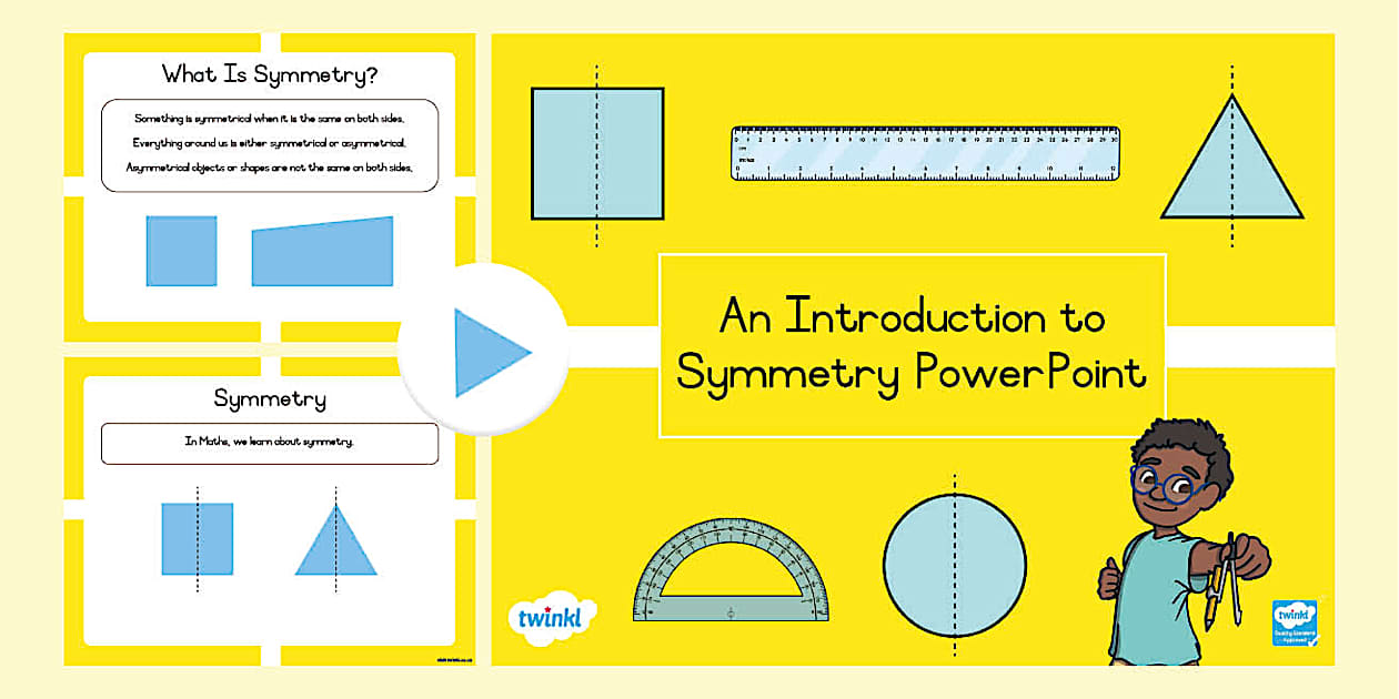 Grade 1: Introduction to Symmetry PowerPoint (teacher made)