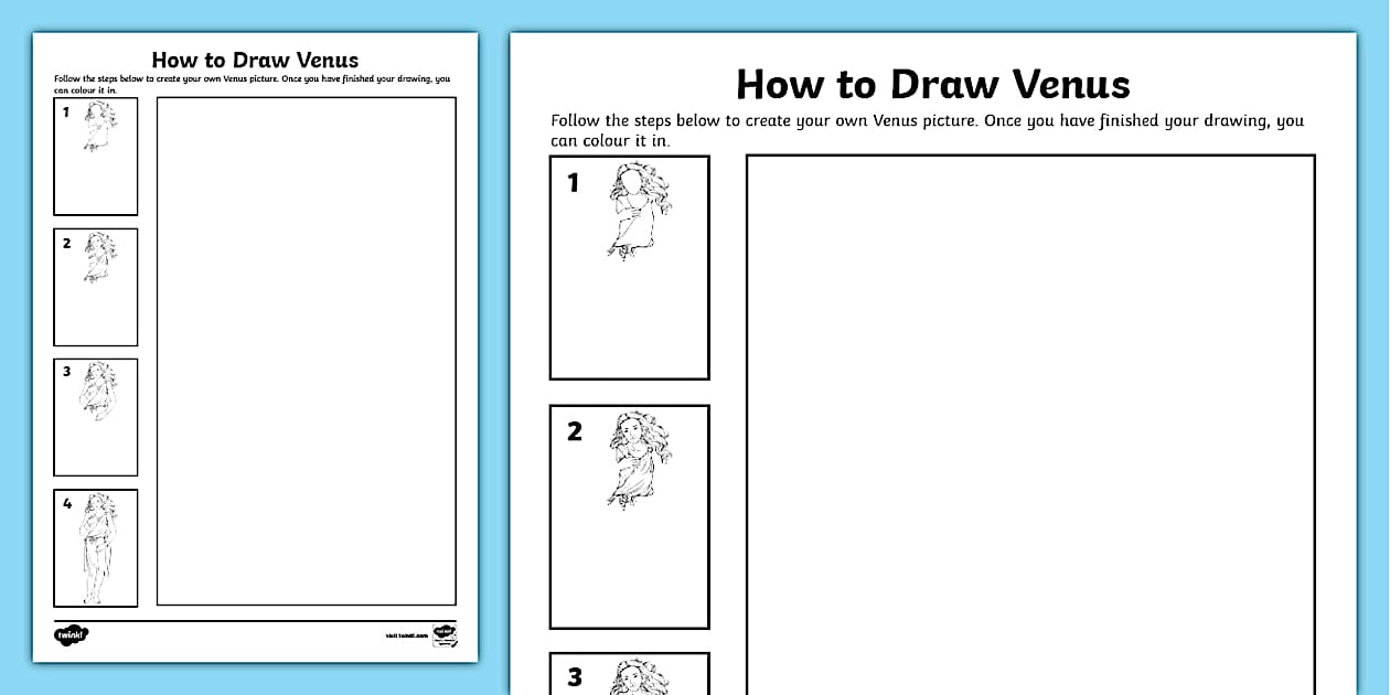 Venus Drawing Activity (teacher made) - Twinkl
