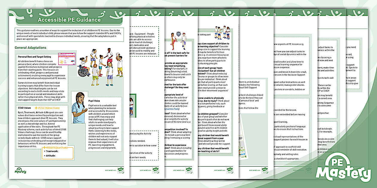 PE Mastery: Inclusive PE Adaptation & Modifications Guidance