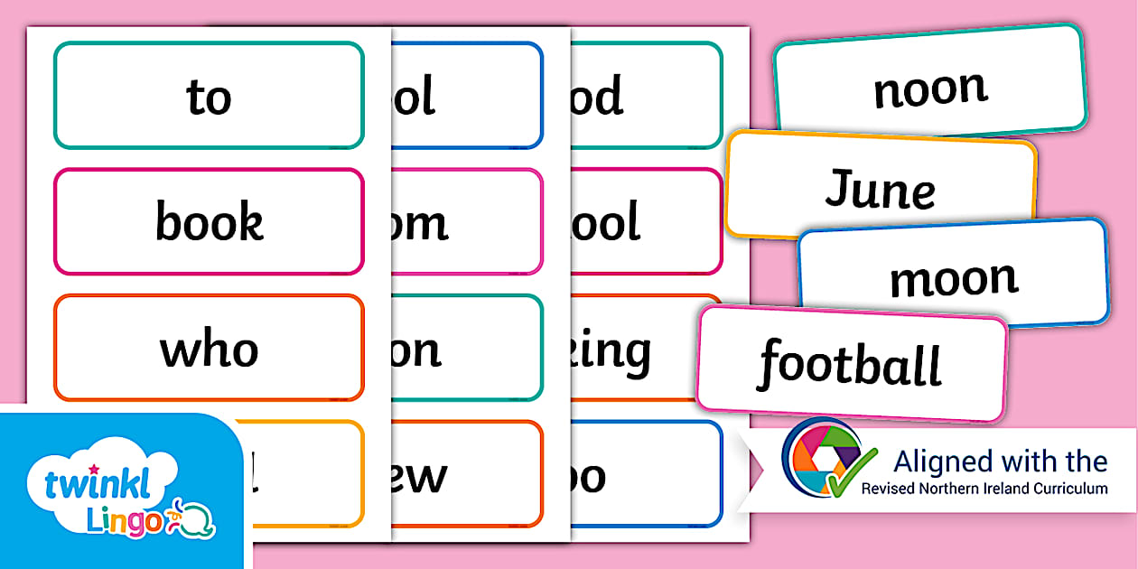 Linguistic Phonics Stage 5/6 Phase 3a 'oo' Sound Word Cards