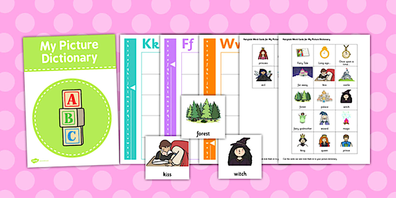 Picture Dictionary Fairytale Word Cards (teacher made)