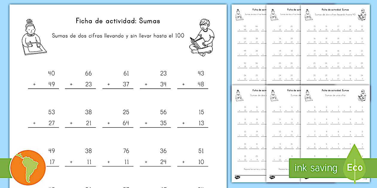 Pack de recursos: Sumas para Primero Grado (teacher made)