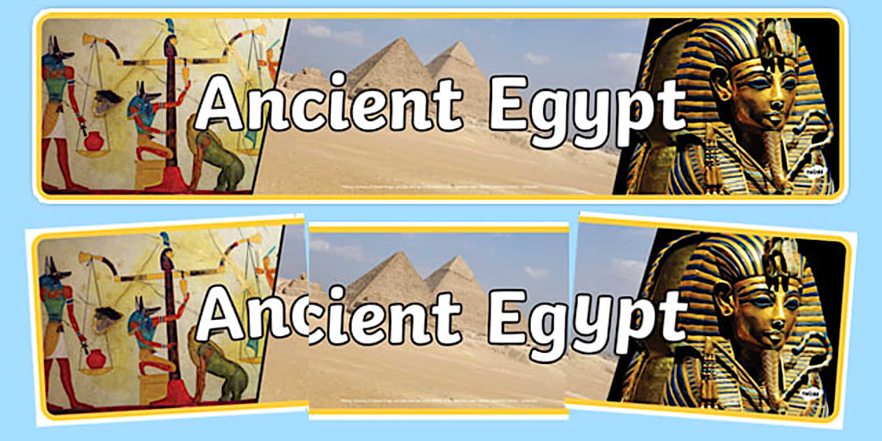 Cursive Ancient Egypt Photo Display Banner (teacher made)