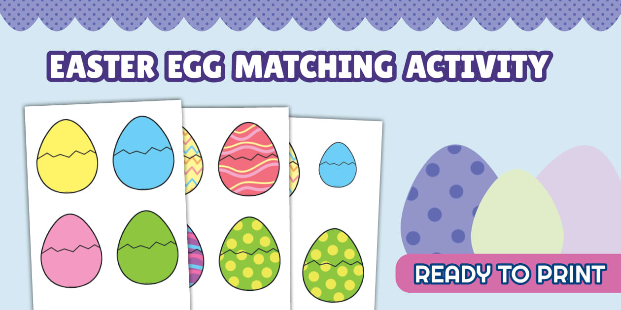 Easter Egg Matching Activity