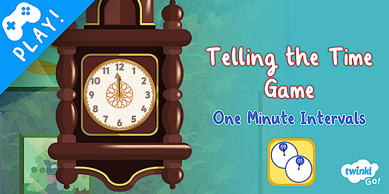 👉 1 Minute Intervals: Time Telling Game (teacher made)