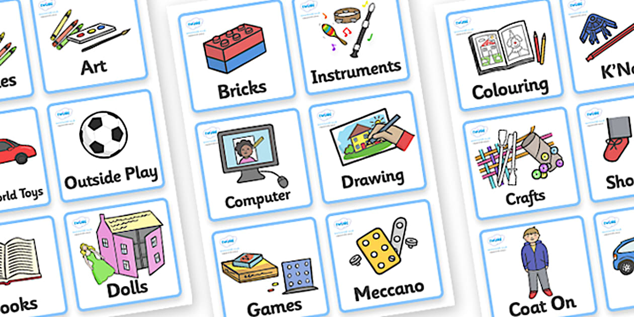 Childminding Home Visual Timetable Cards (Boys) - Twinkl