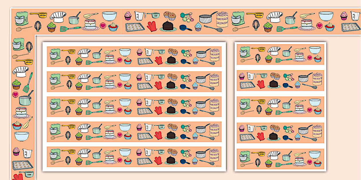 Baking Display Borders (teacher made) - Twinkl