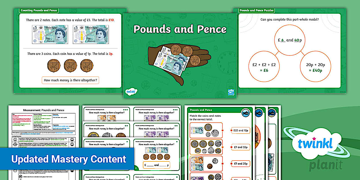 👉 Lesson Plan & Money Worksheets For Pounds And Pence | Twinkl