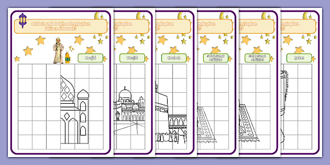 Gambar Lukisan Hari Raya Aidilfitri (professor feito)