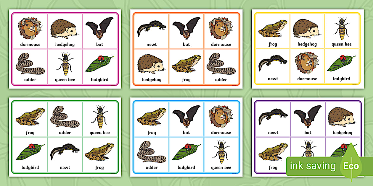 Hibernating Animals Bingo - Twinkl - KS1 (teacher made)
