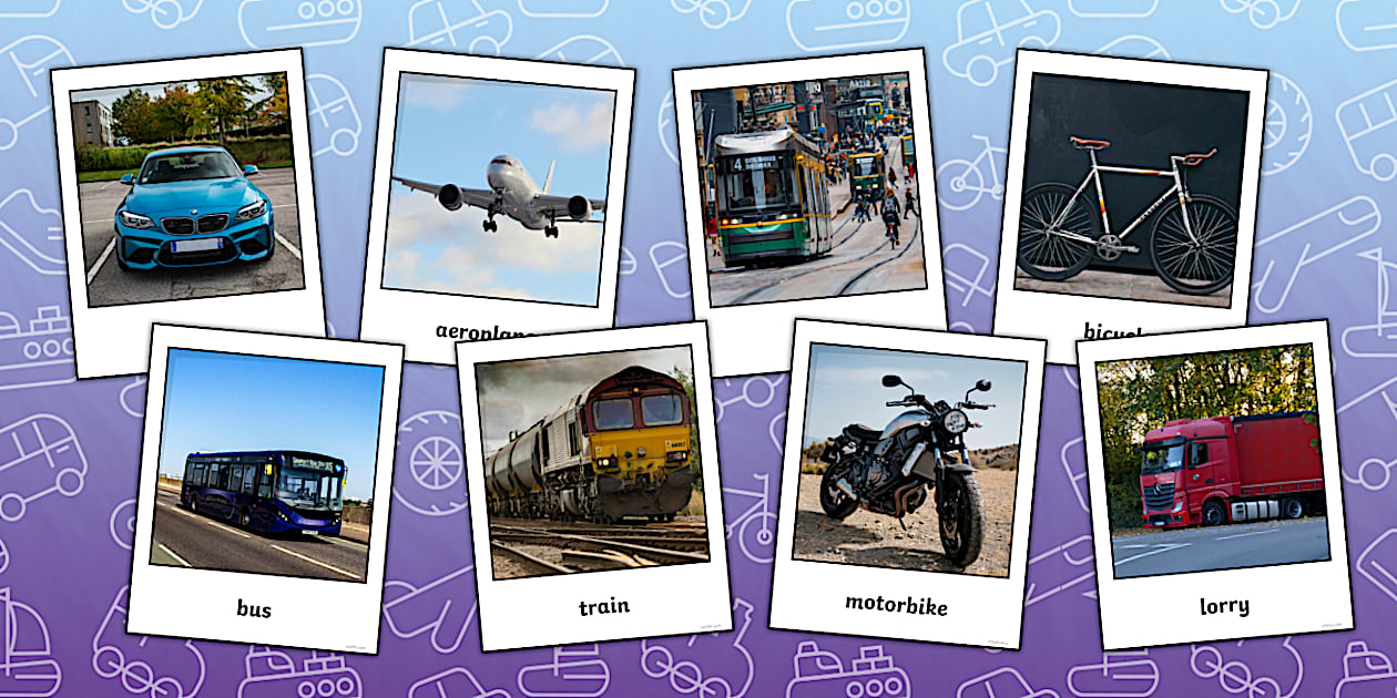 Transport Instant Photo Style Display Images - Twinkl