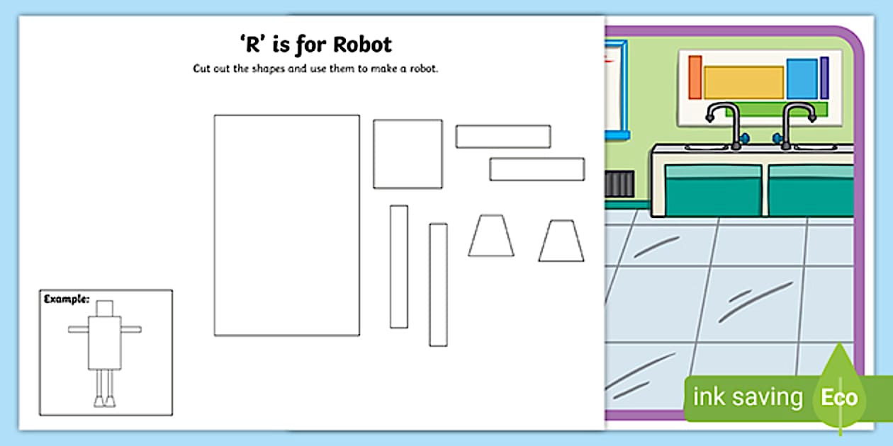 TAS 'R' Is for Robot Craft (teacher made) - Twinkl