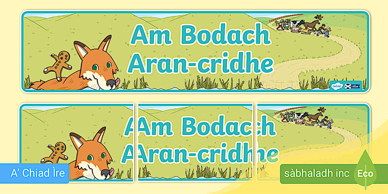 Am Bodach Aran-cridhe – Bratach-fada (teacher made)