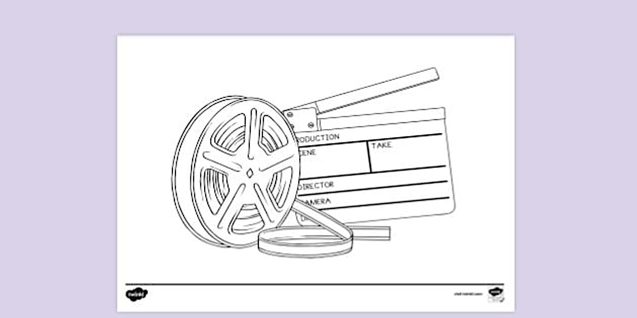 Film Club Colouring | Colouring Sheets (teacher made)