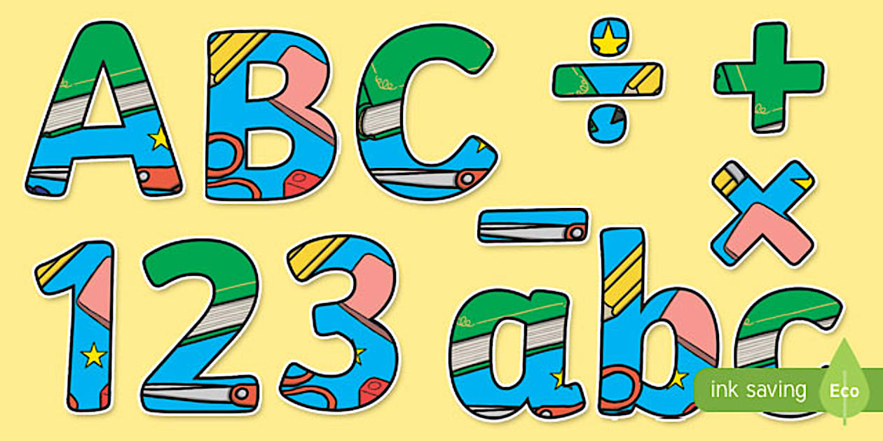 Editable Learning Wall Display Lettering - Twinkl