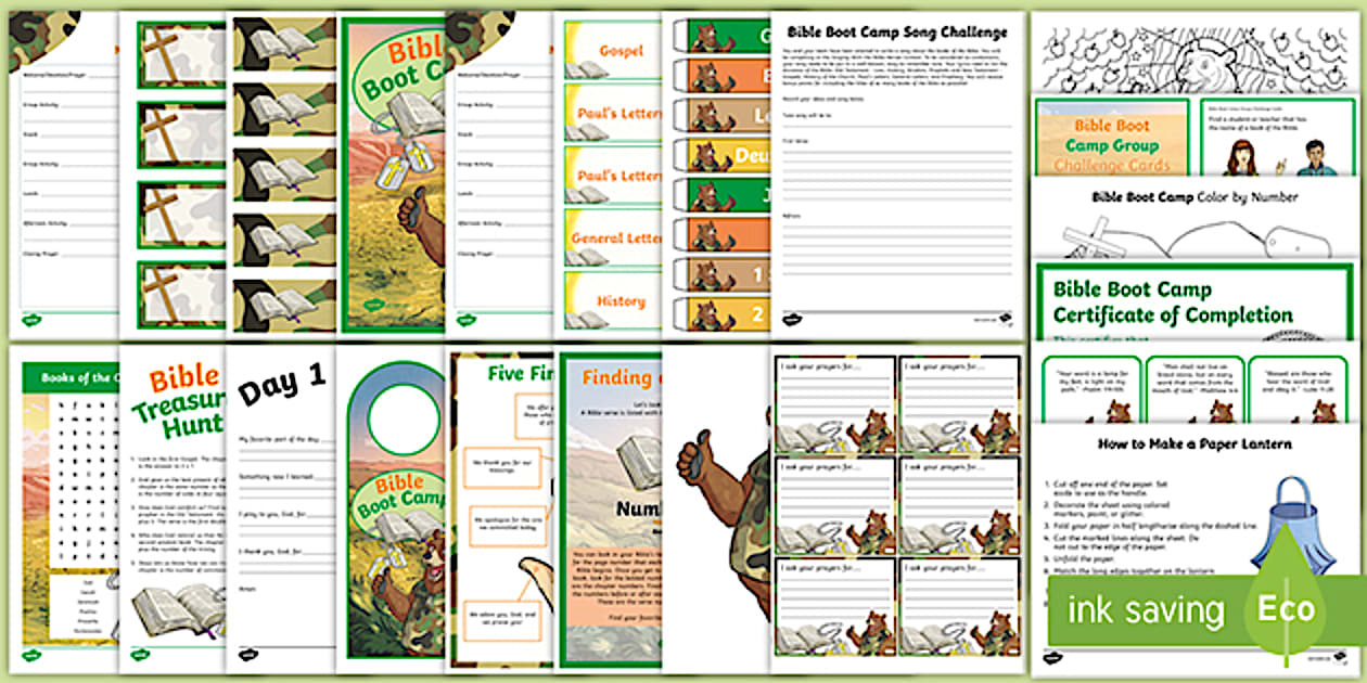 Vacation Bible School: Bible Boot Camp Pack