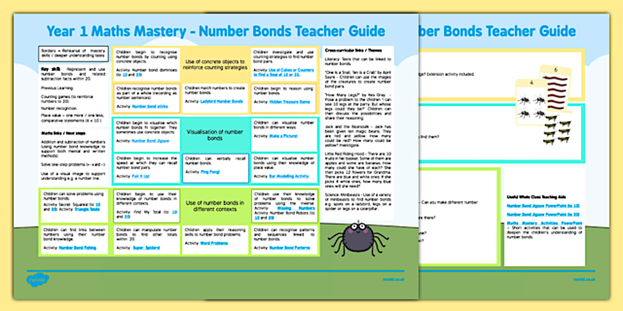 Year 1 Maths Mastery Number Bonds Teaching Ideas - Twinkl