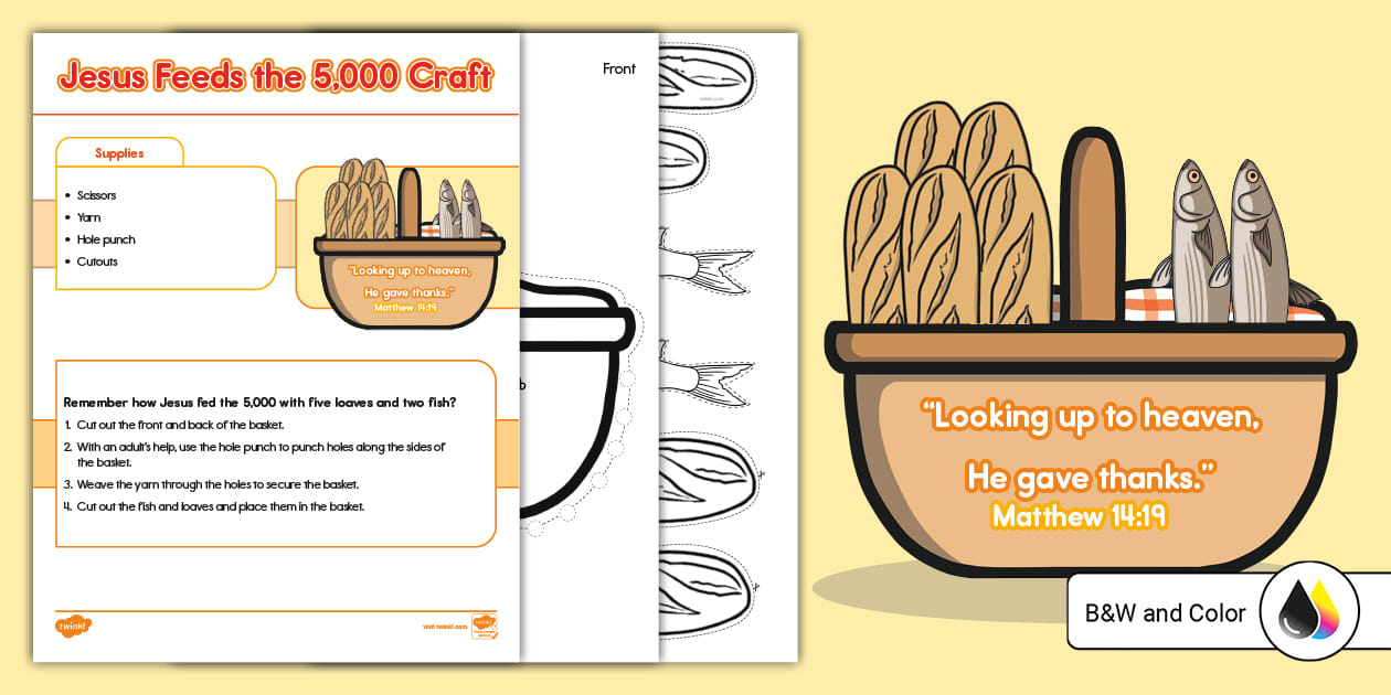 Jesus Feeds 5000 Craft Activity for Kids | Twinkl USA