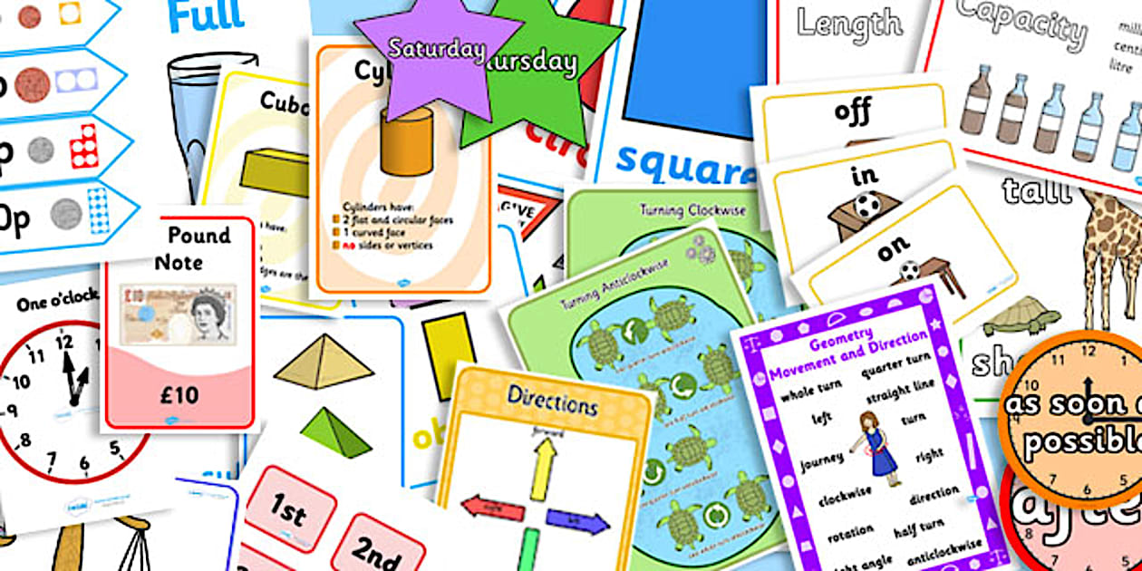KS1 Maths: Shape and Measures Display Pack - Twinkl
