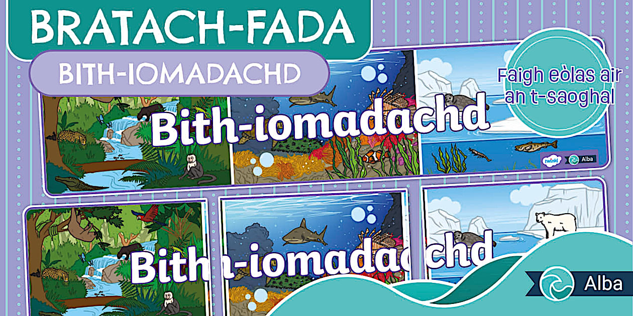 Bith-iomadachd - Bratch-fada Biodiveristy Gàidhlig Display.