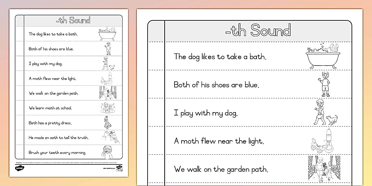 Grade 2 Phonics Reading Strips -th (teacher made) - Twinkl