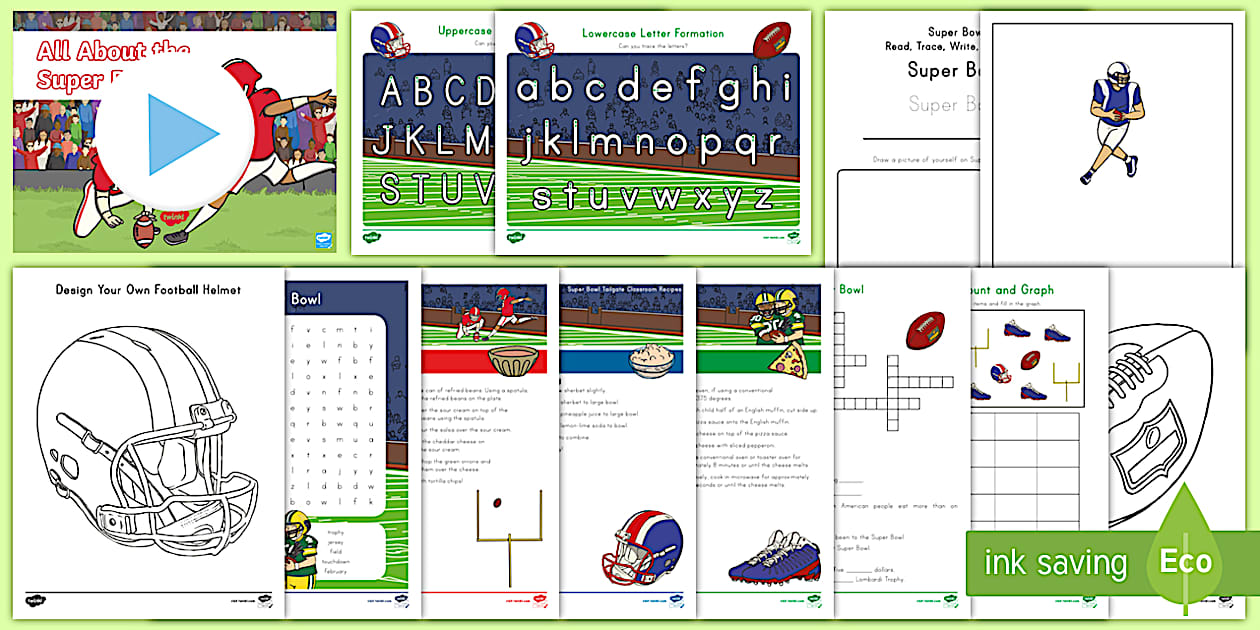 Super Bowl Activity Pack | Twinkl USA (teacher made)