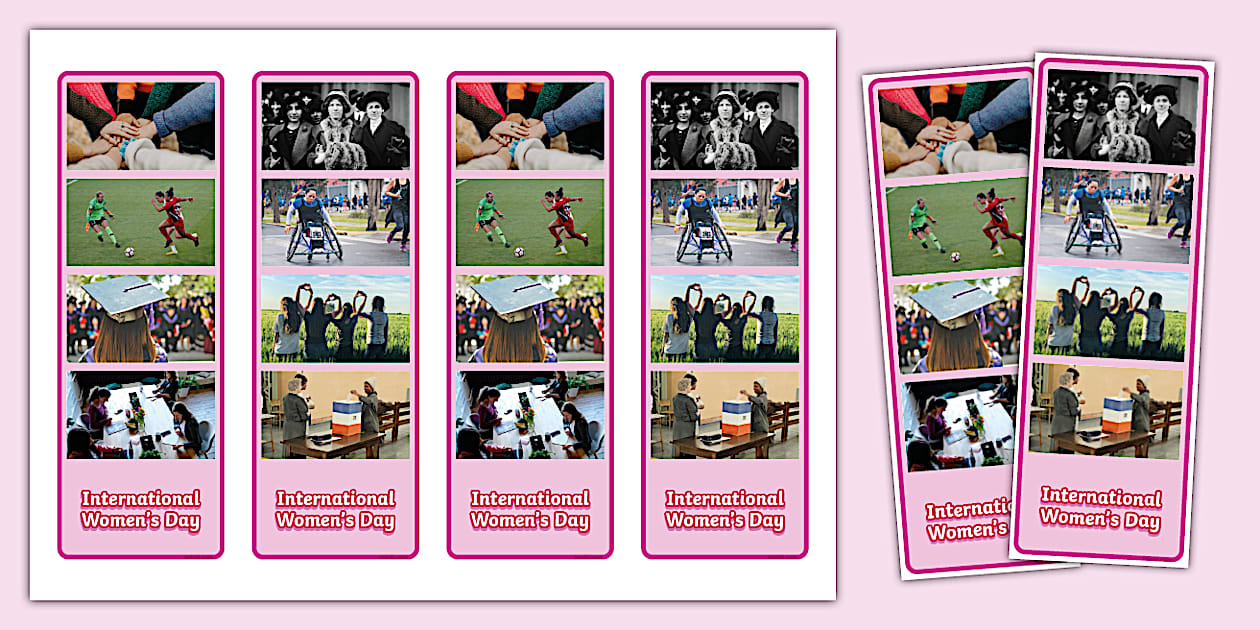 International Women's Day Photo Bookmarks (Teacher-Made)