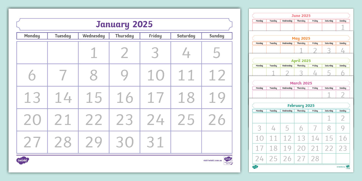 2024 Traceable Calendar (Teacher-Made) - Twinkl