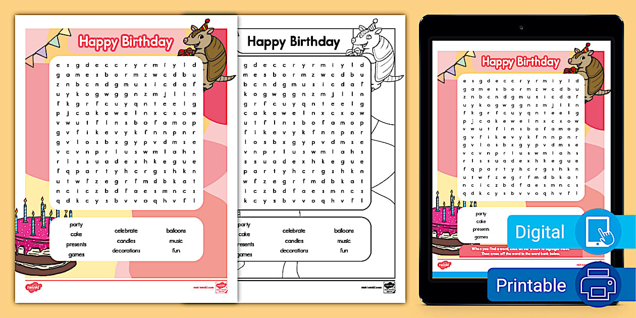 Kindergarten Word Search | Resource | Twinkl USA - Twinkl