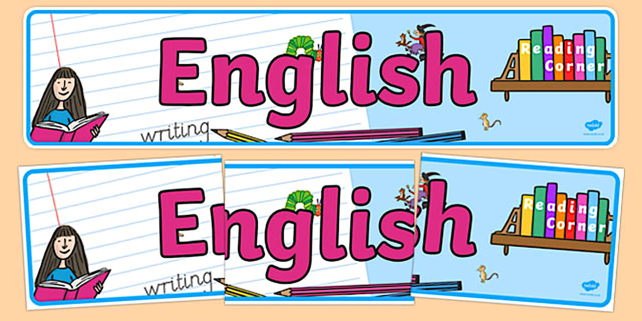 👉 EYFS English Display Banner (teacher made) - Twinkl