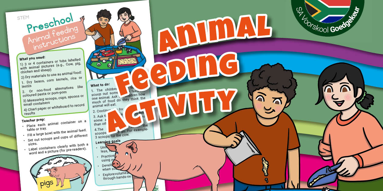 Preschool: STEM- Animal Feeding Instructions