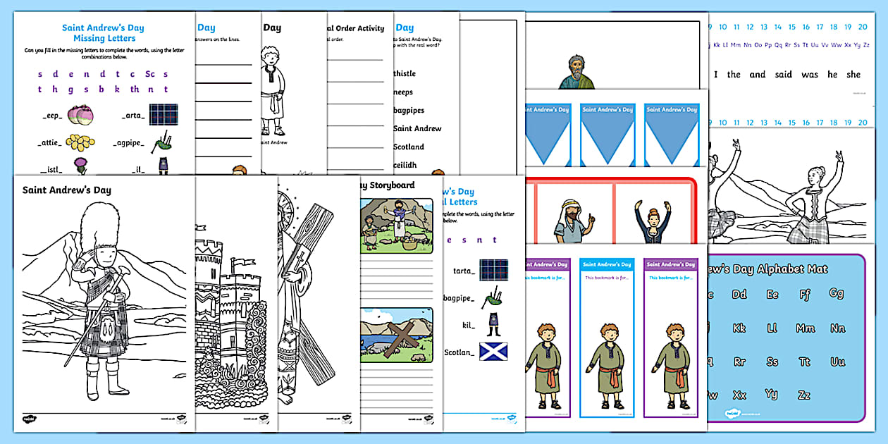 St Andrew’s Day Activities Pack (teacher made) - Twinkl