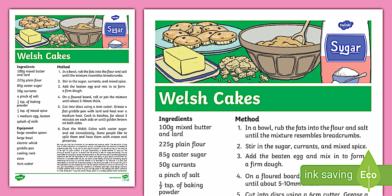 Welsh Cake Recipe | Welsh Food (teacher made) - Twinkl