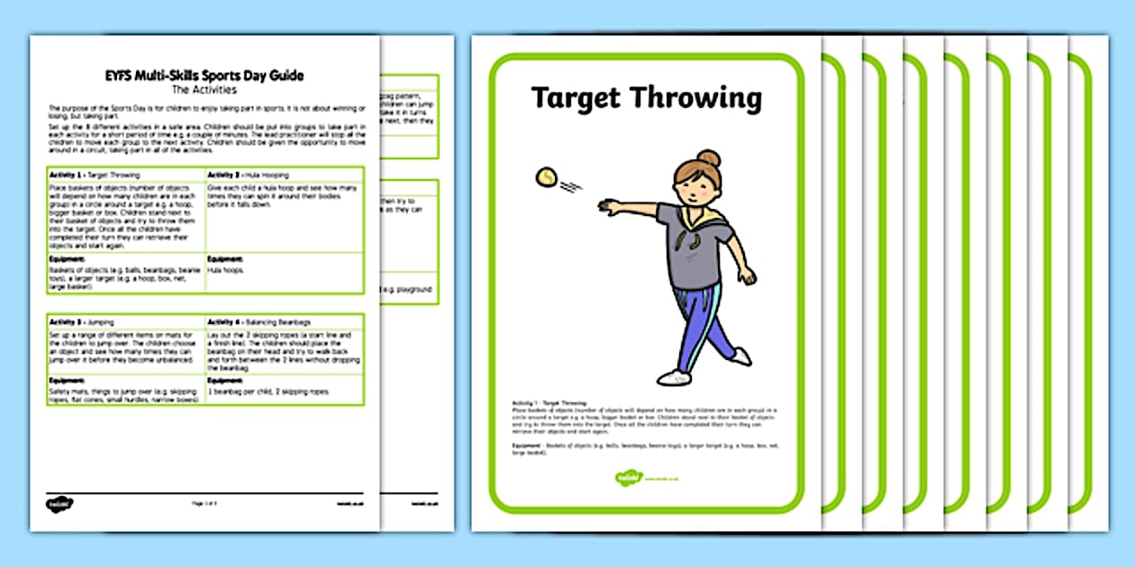 EYFS Multi Skills Sports Day Guide and Activity Planner