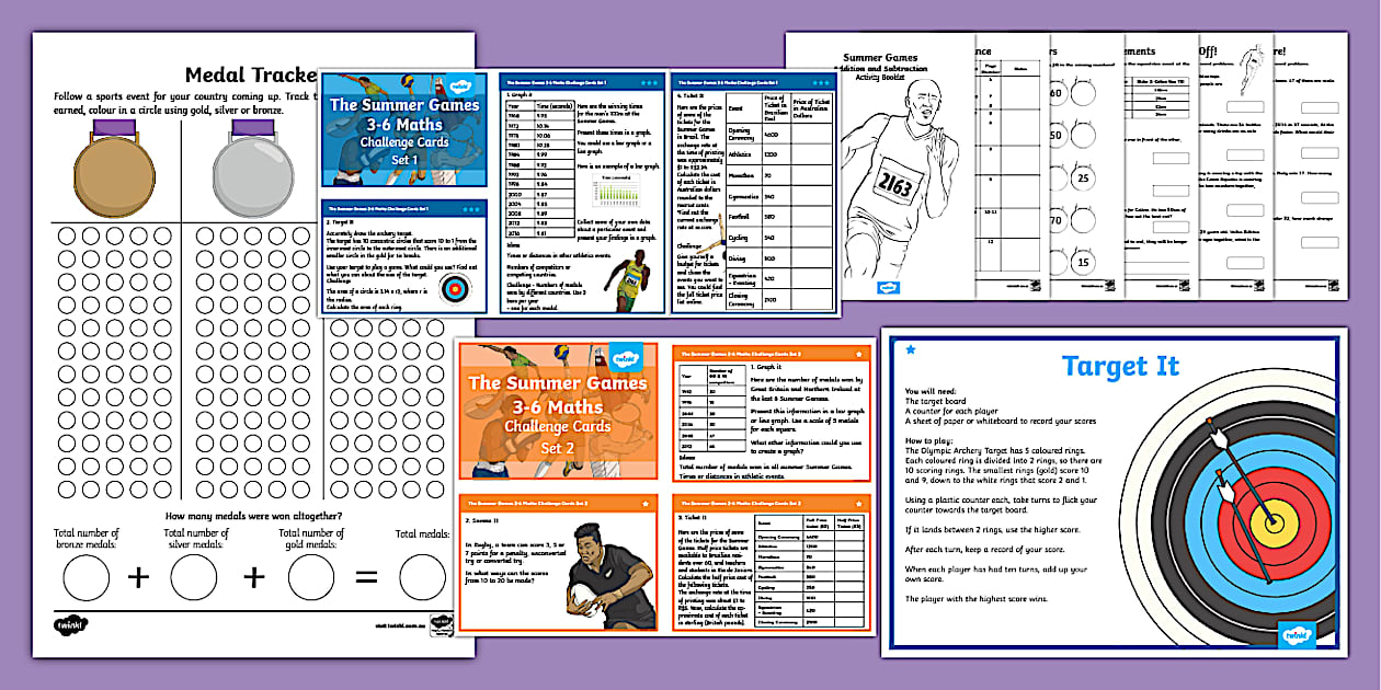 Summer Games Maths Activity Pack (teacher made) - Twinkl