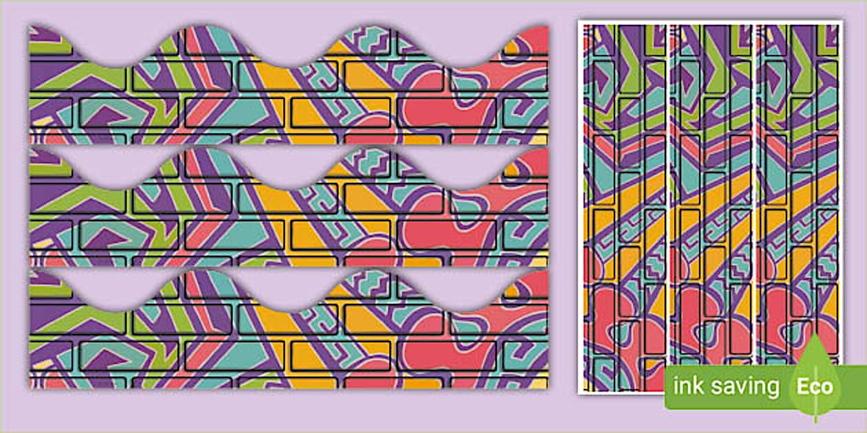 Visual Arts Notice Board Borders (teacher made) - Twinkl