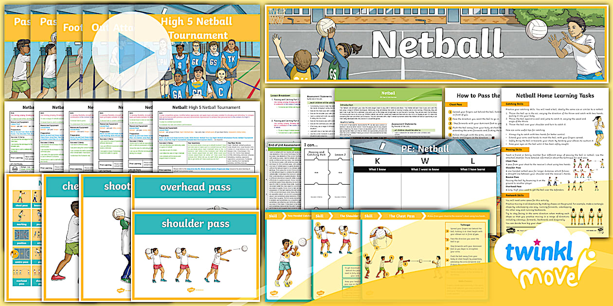 Netball Scheme of Work - Year 6 PE Lessons - Twinkl Move KS2