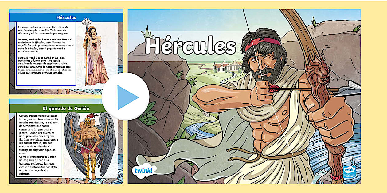 Presentación: Los trabajos de Hércules - Mitología griega