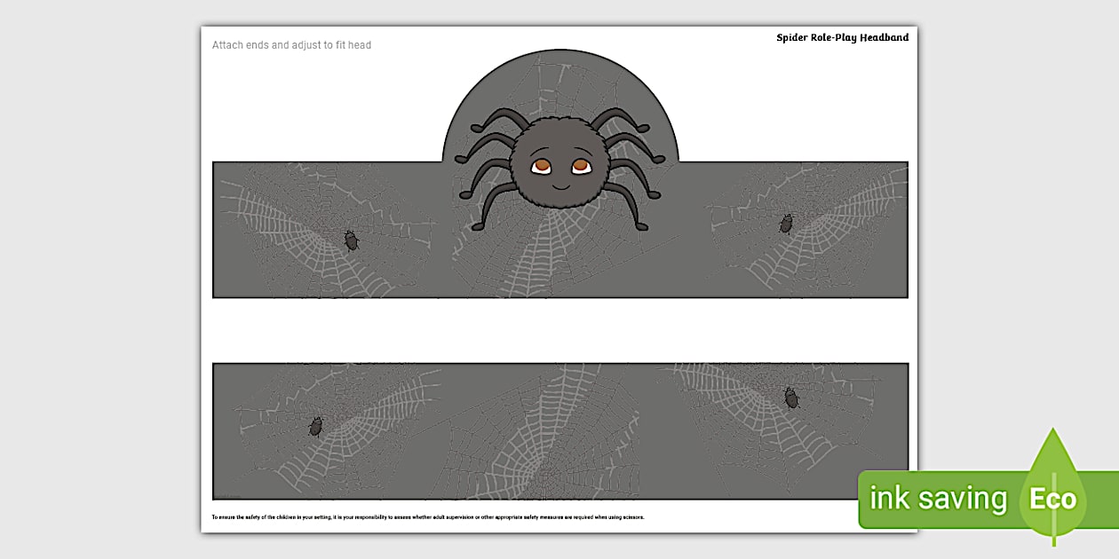 Spider Headband (teacher made) - Twinkl