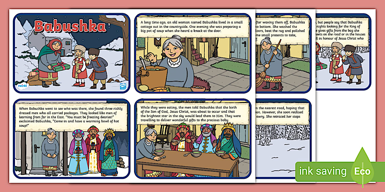 Babushka Story Cards (teacher made) - Twinkl