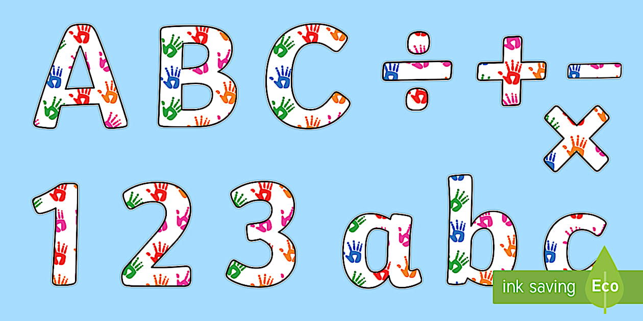 👉 Funky Fingers Display Lettering - Twinkl